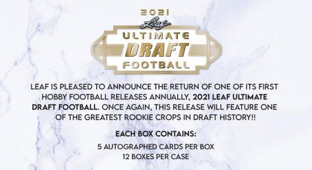 2021 Leaf Ultimate Draft Football Checklist