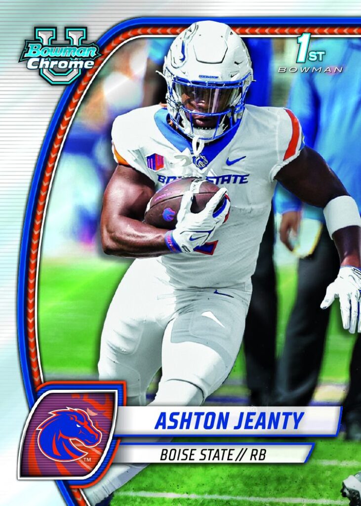 2024 Bowman Chrome University Football Hobby Checklist