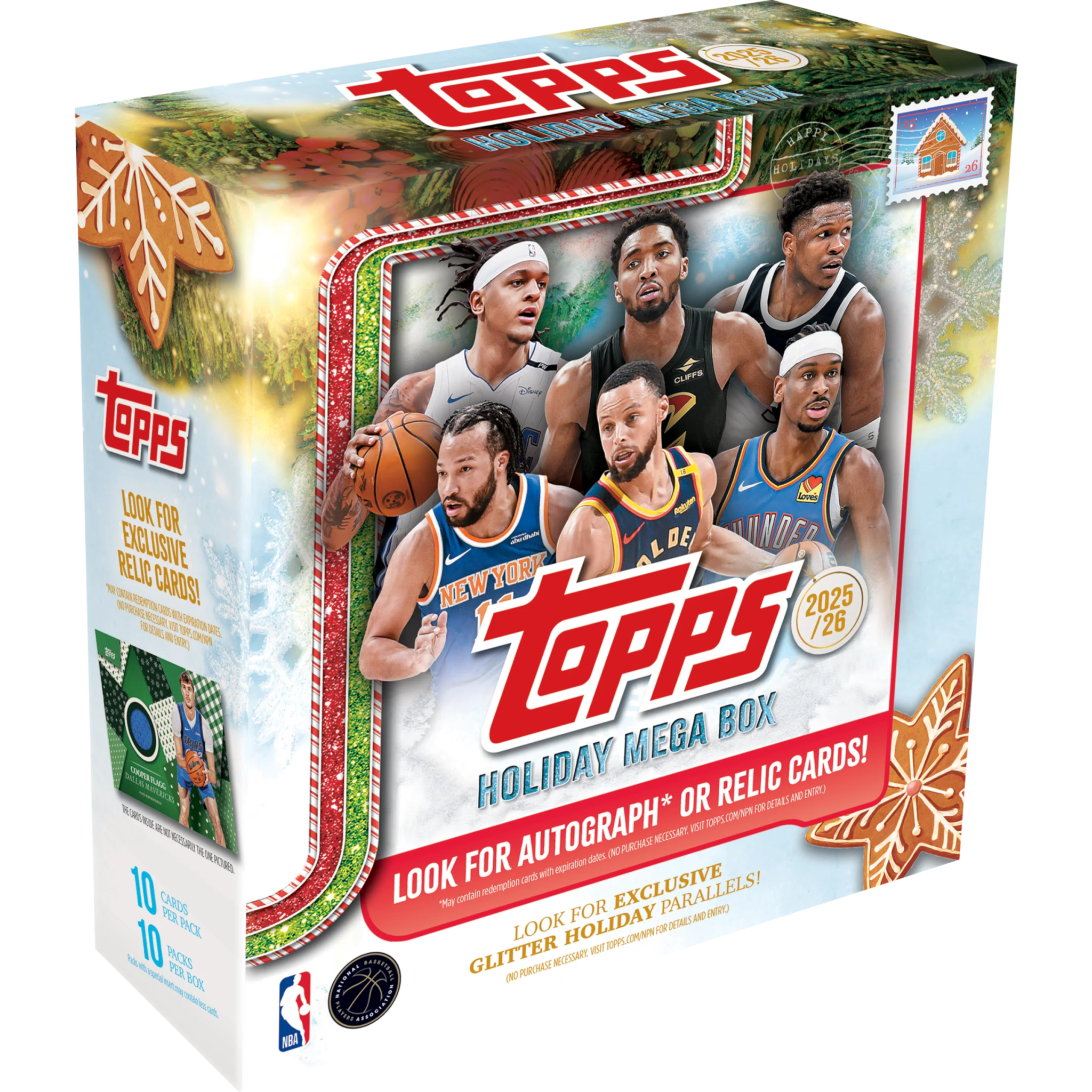 2025-26 Topps Holiday Basketball Mega Box Checklist