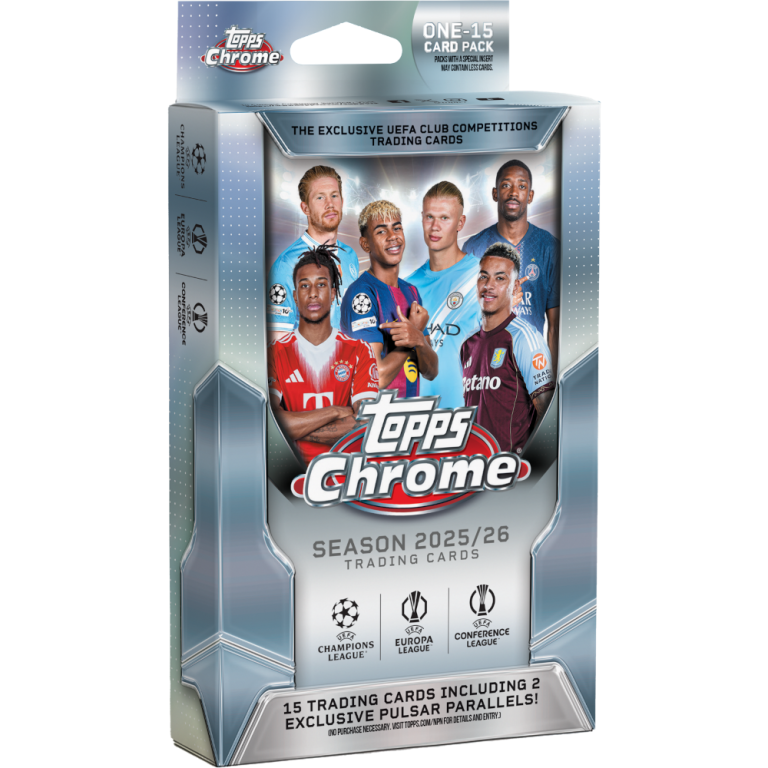 2025-26 Topps Chrome UEFA Club Competitions Soccer Hanger Checklist