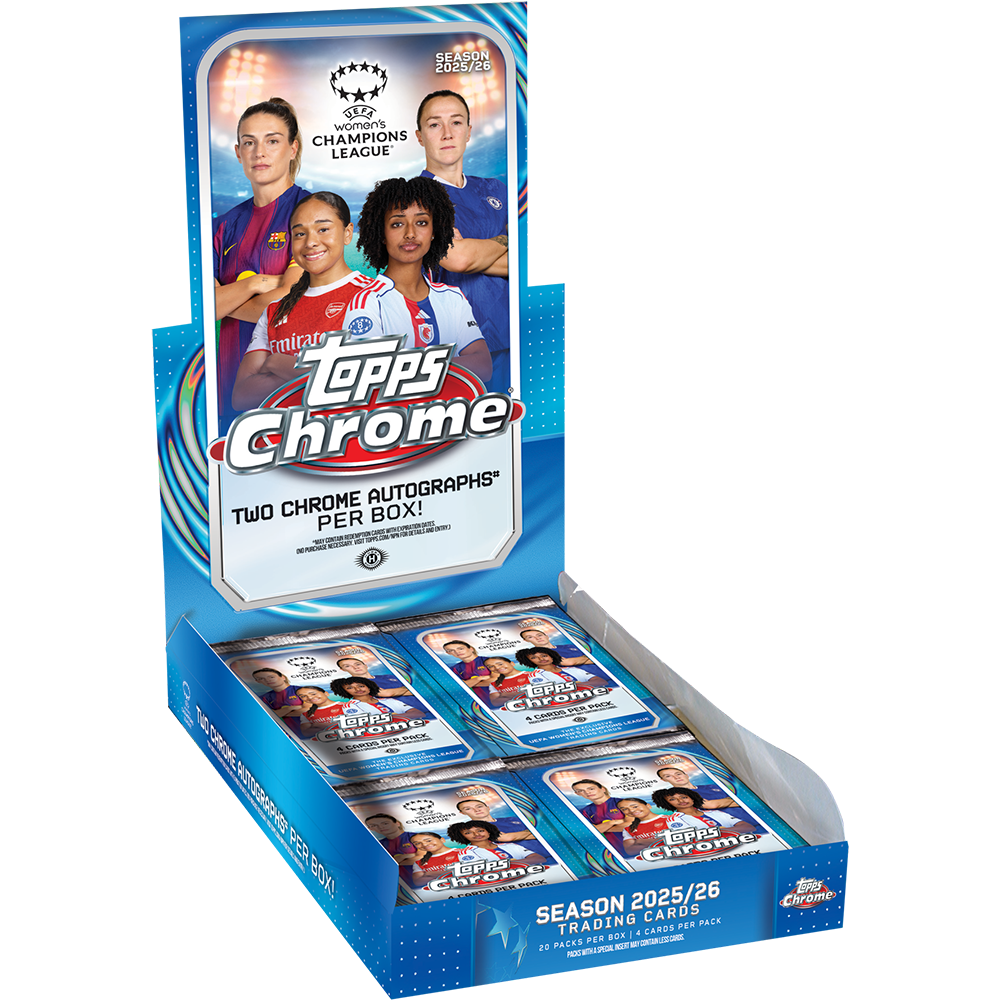 2025/26 Topps Chrome Women’s UEFA Champions League Soccer Hobby Box ...
