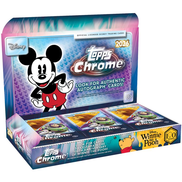 2026 Topps Chrome Disney Hobby Box Checklist